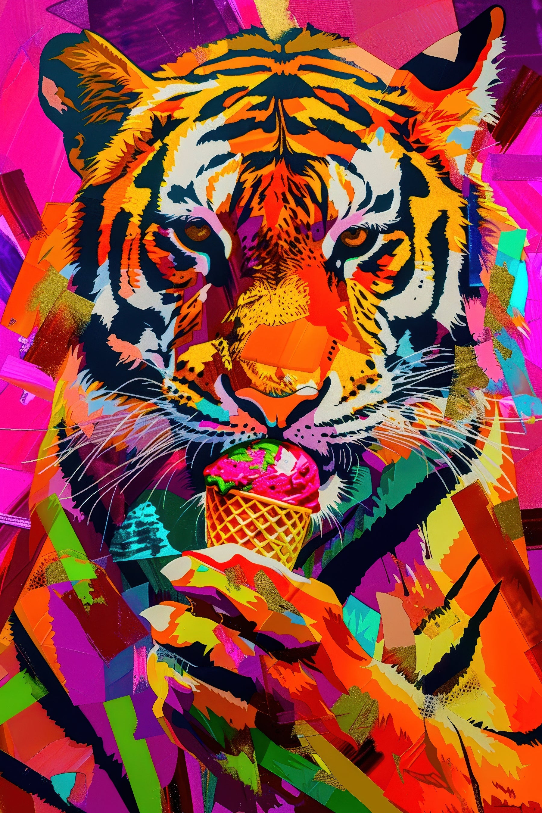 Tiger Ice Cream Splash