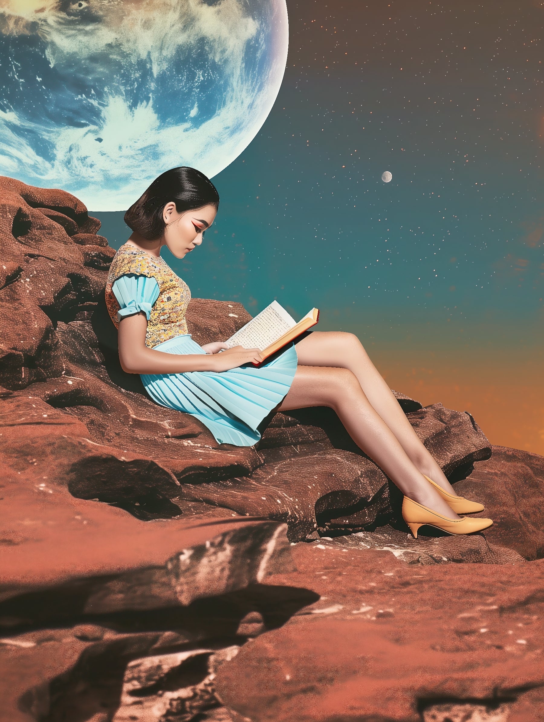Reading Under Planetary Sky